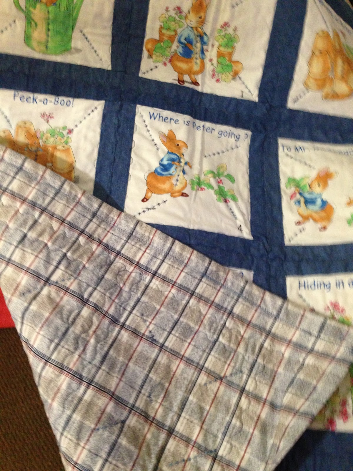 Stitches on My Needle: Peter Rabbit Story Quilt