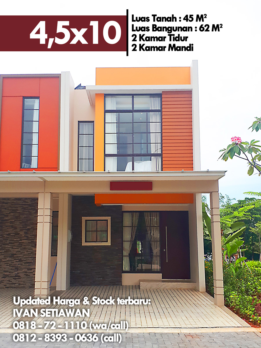 SHOW UNIT RUMAH PIK 2 TIPE LILAC 4,5X10 (2BR) - PIK 2 AGUNG SEDAYU ...