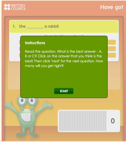Outstanding Students: Have got - Multiple choice GAME