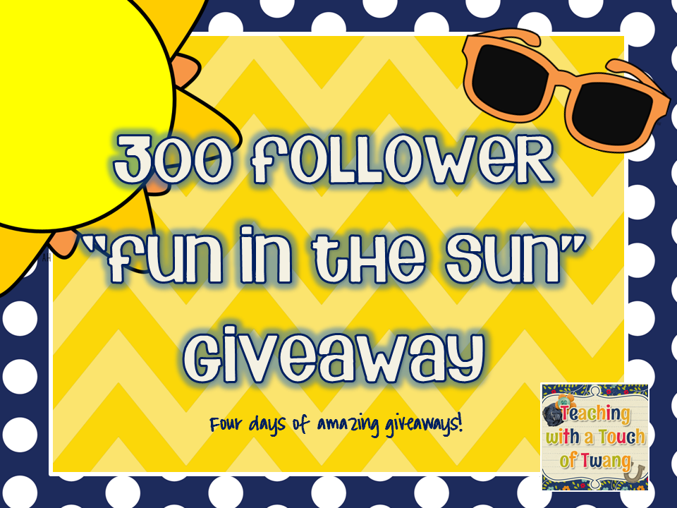 Teaching with a Touch of Twang: 300 Follower "Fun in the Sun" Giveaway ...