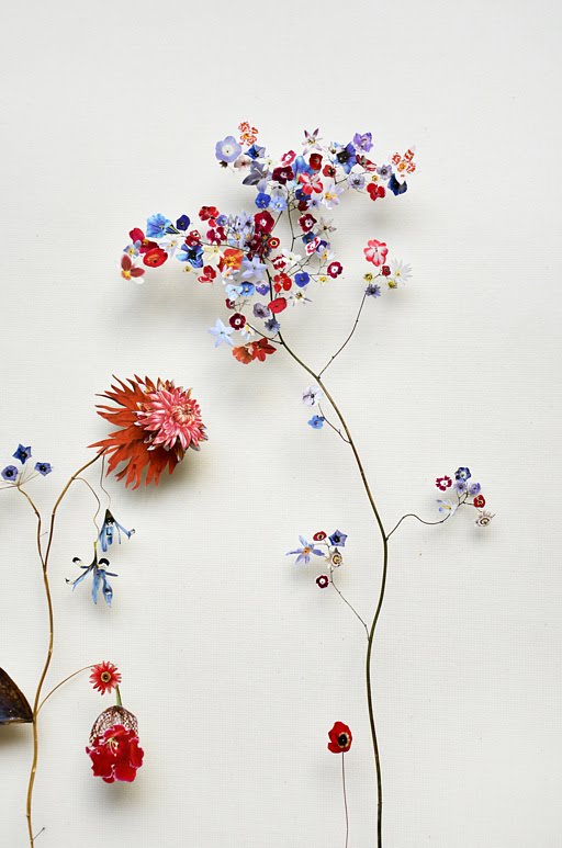 avant garde design: flower constructing.