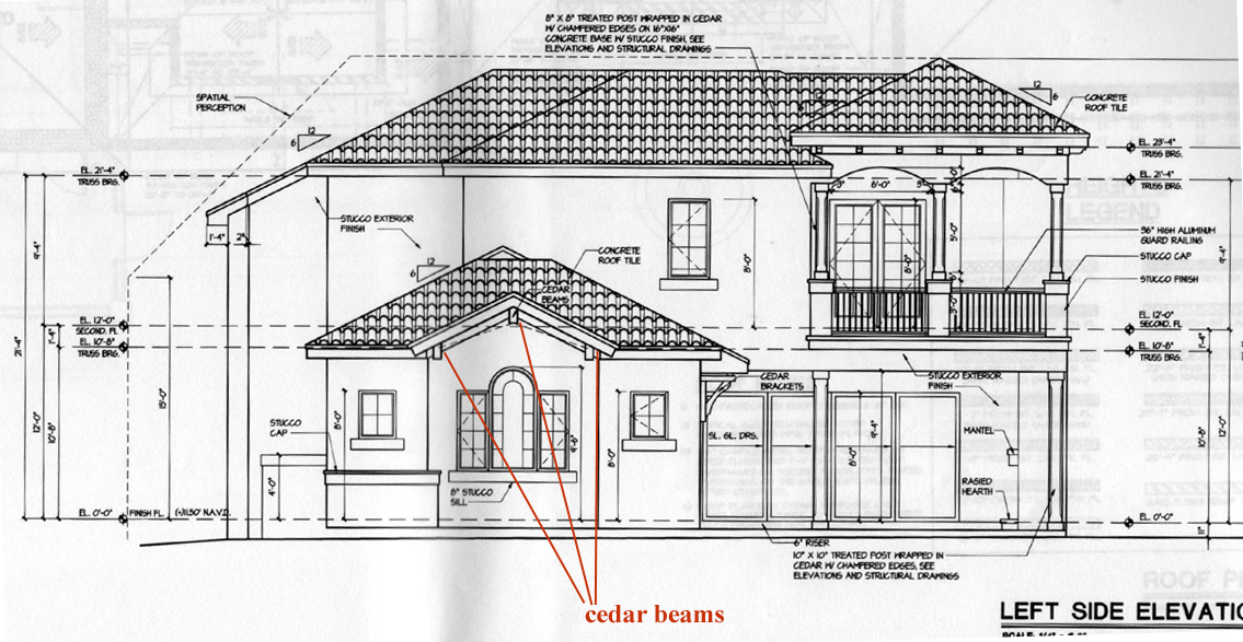 CEDAR BRACKETS AND POSTS
