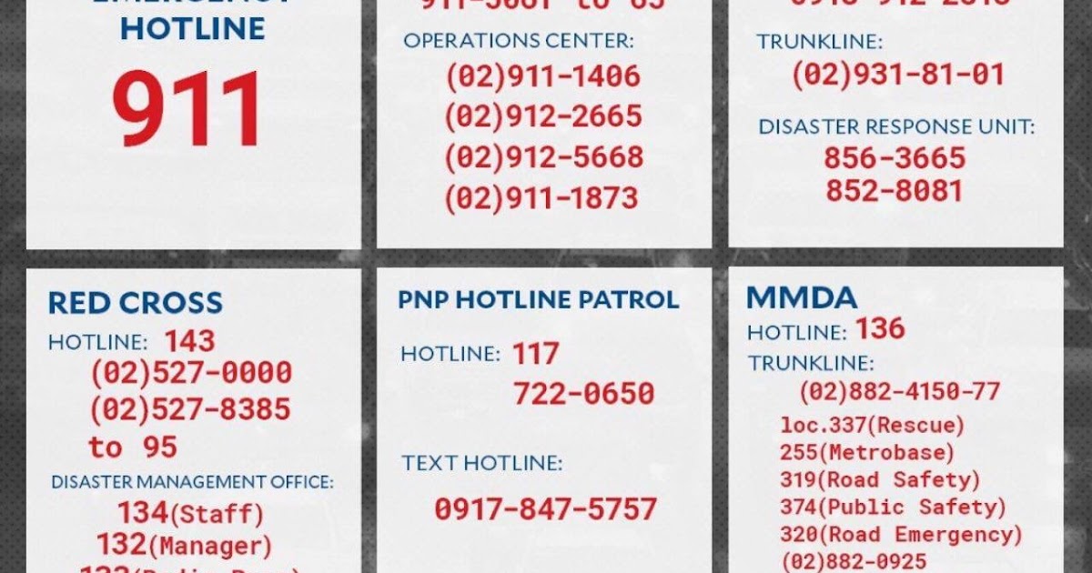 MAKATI BROKER: Emergency Hotlines