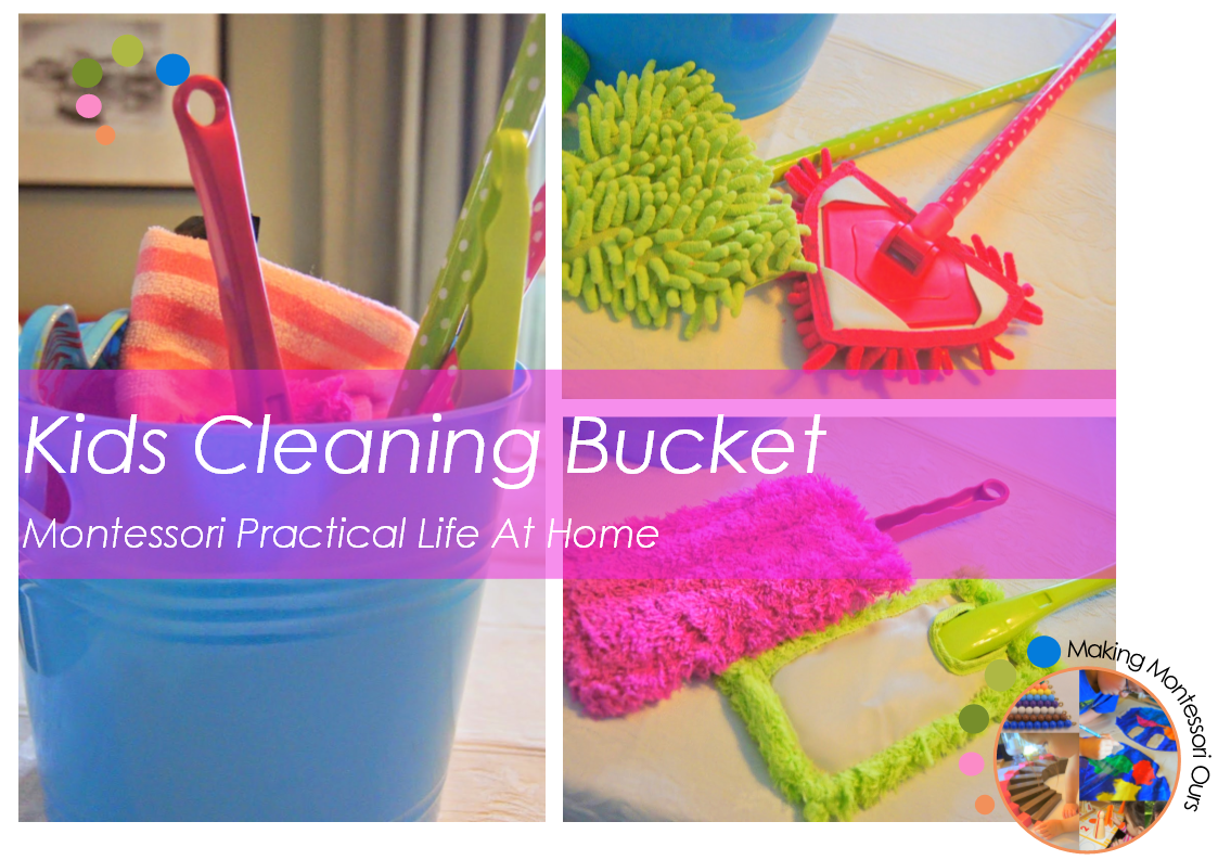 Kids Cleaning Bucket, Montessori Practical Life At Home - "Making ...