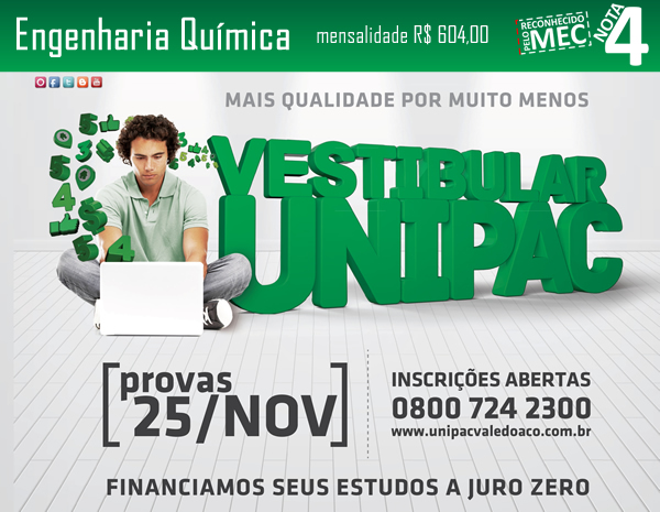 UNIPAC VIRTUAL: VESTIBULAR UNIPAC 2013 - CONHEÇA MELHOR OS NOSSOS CURSOS!