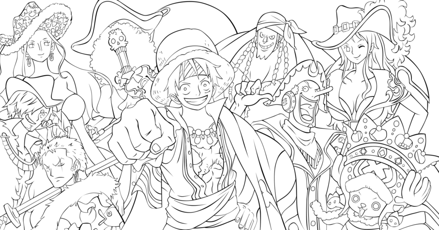 Pinto Dibujos: One piece para colorear