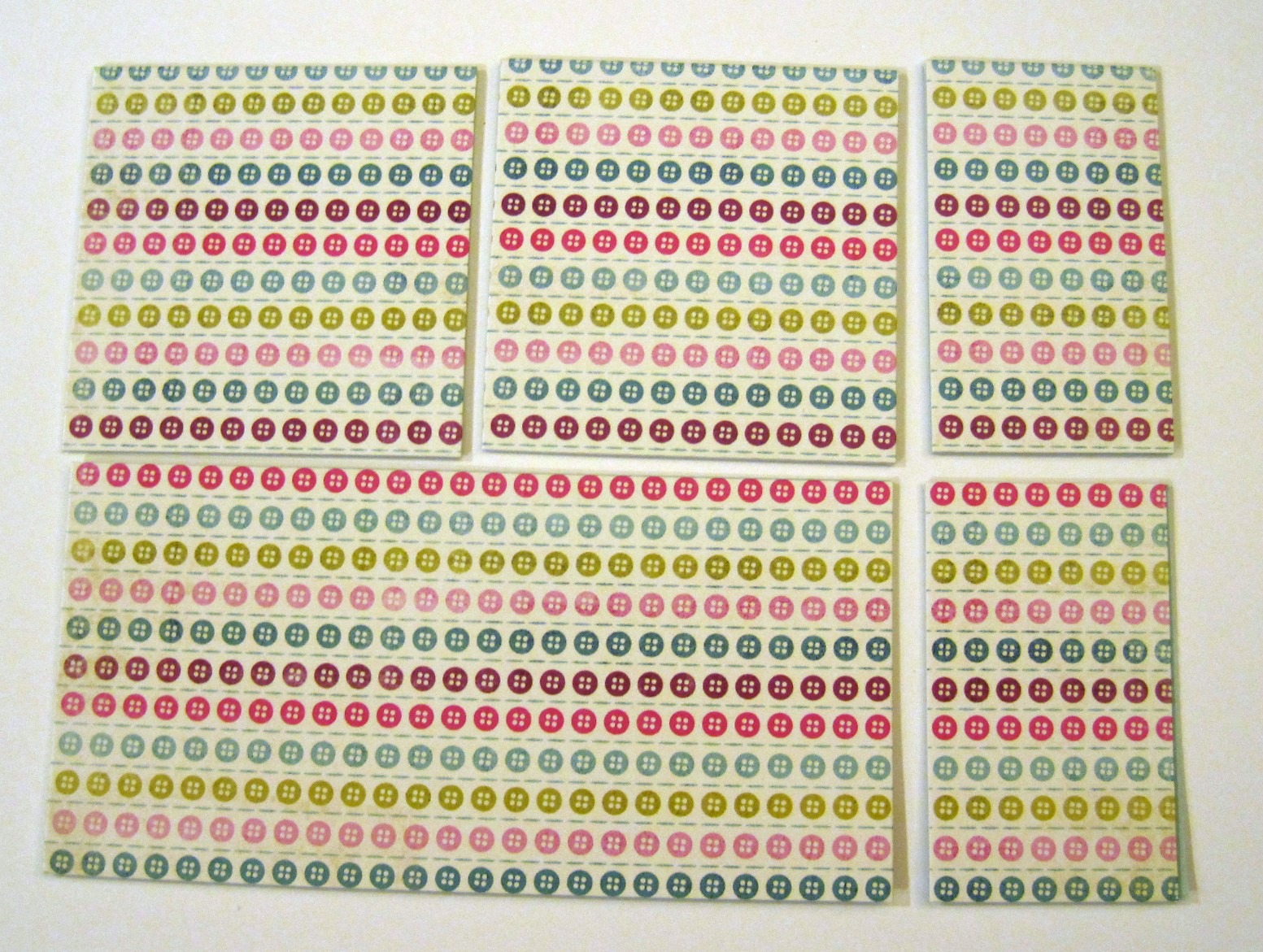 Sunday View: Paper Buttons and Mini Cards