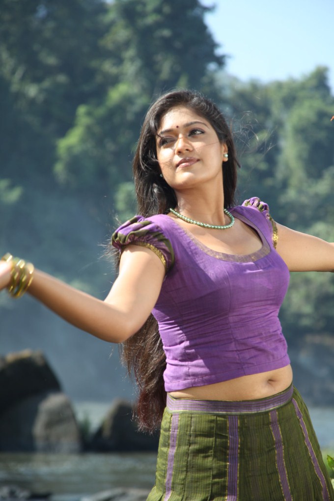 Meghana Raj Hot Stills in Yakshiyum Njanum Movie - South Indian Actress