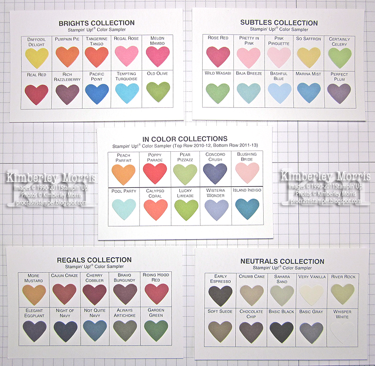 procrastistamper: 2013 Color Refresh Eighth Sheet Color Collection Samplers