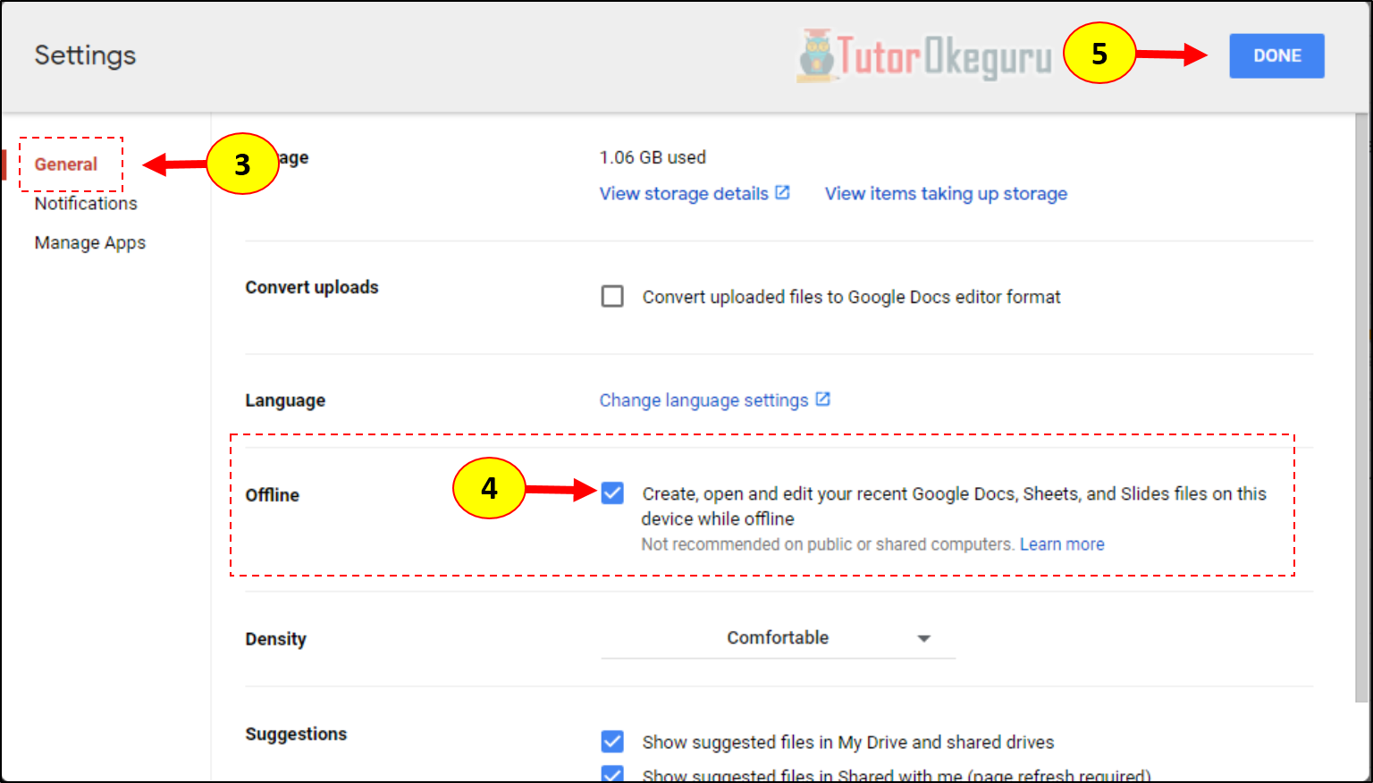 PENGATURAN GOOGLE DRIVE OFFLINE TUTORIAL OKEGURU pengaturan-google-drive-offline-tutorial-okeguru