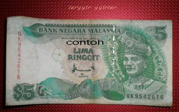 BANK NEGARA MALAYSIA RM5 LAMA QK | Hobby & Collection - Hobi & Koleksi