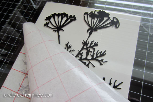 Under A Cherry Tree: How to make Frameable Wall Decor with Vinyl