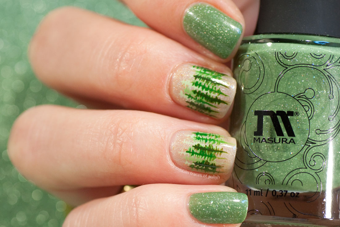 Masura Peace in Love and Masura Sands Whisper Forested Nail Art - May ...