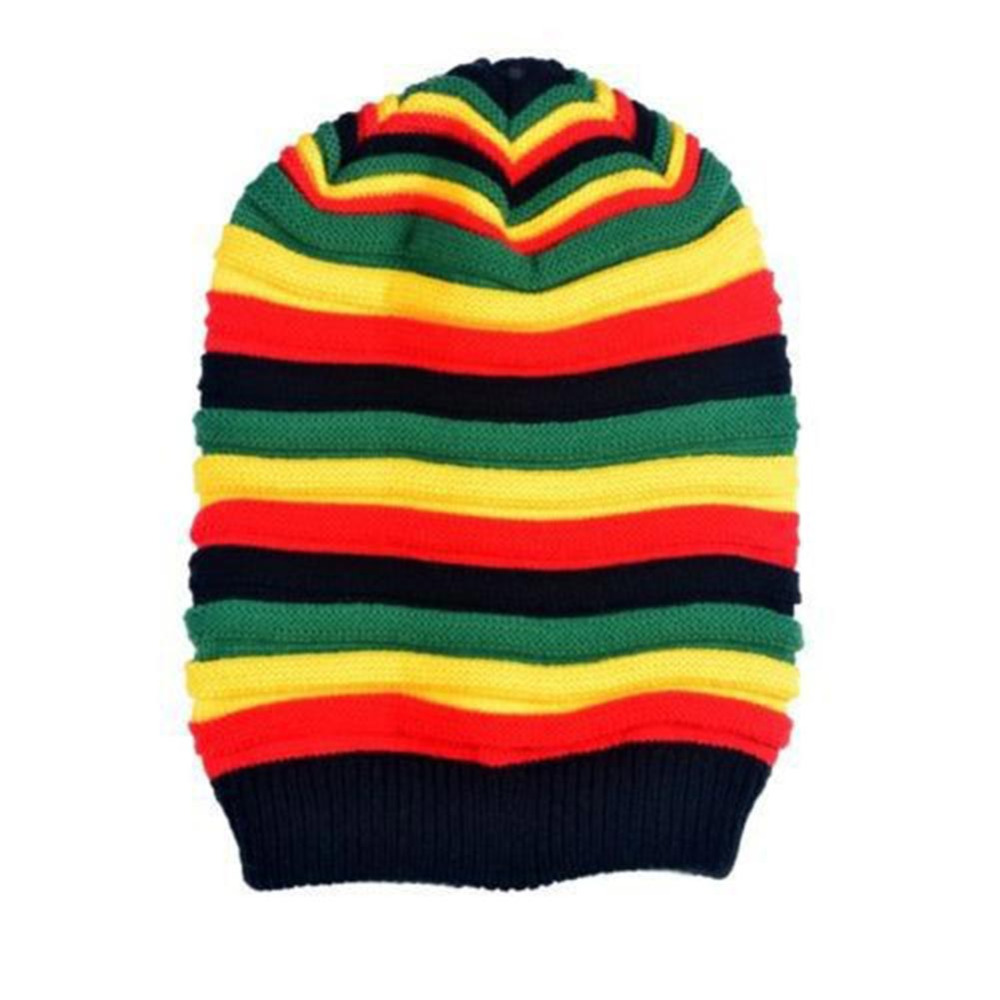 Winter Hip Hop Bob Marley Jamaican cap Rasta Reggae Multi-color Beanie Hat