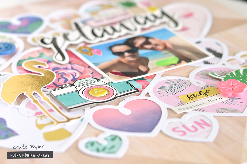 Summer layout with Oasis - Crate Paper | Flóra Mónika Farkas