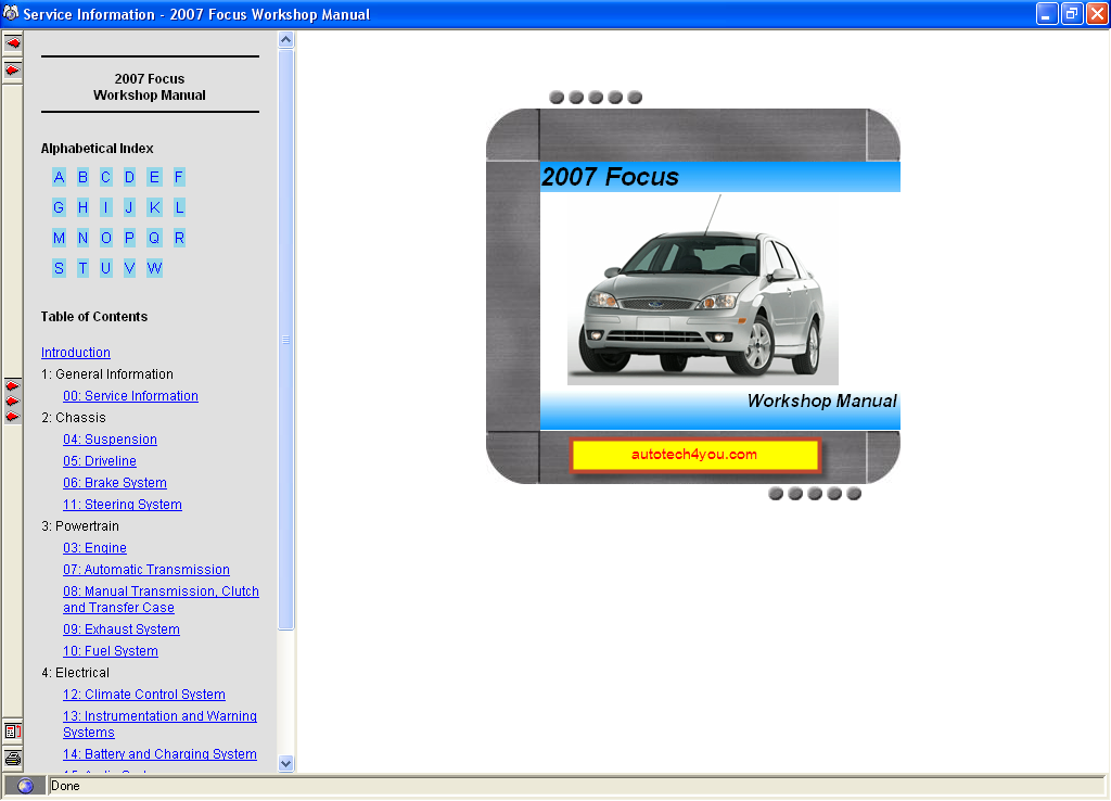 AUTOTECH4YOU Ford Technical information system (TIS) 1992-2008