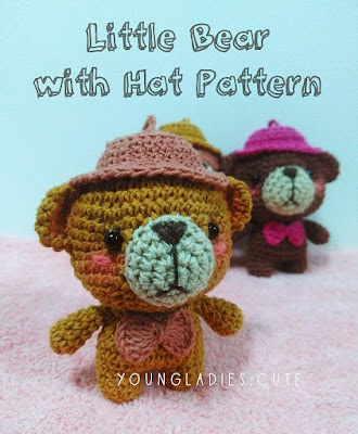 youngladieshome: Little Bear with Hat Pattern