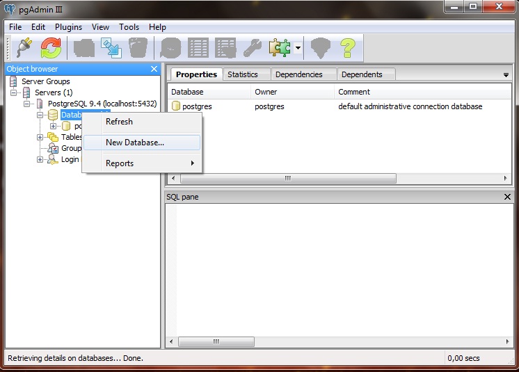 Jowo Medhok Membuat Tabel Pgadmin Iii Di Postgresql 94