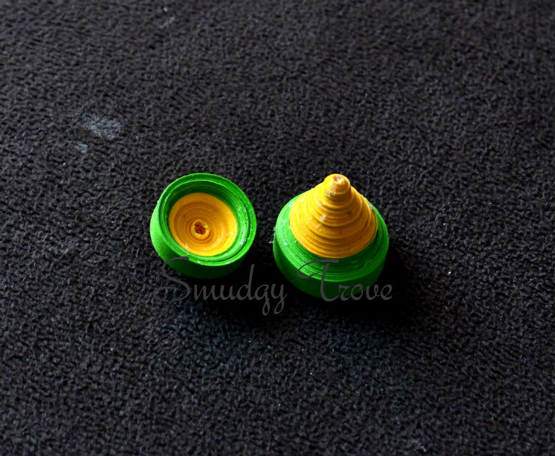 imprints handmade: Traditional jhumkis using paper-quilling