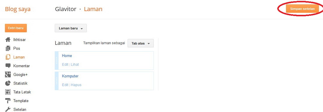 Glavitor: Cara Membuat Menu Bar Tanpa Edit HTML