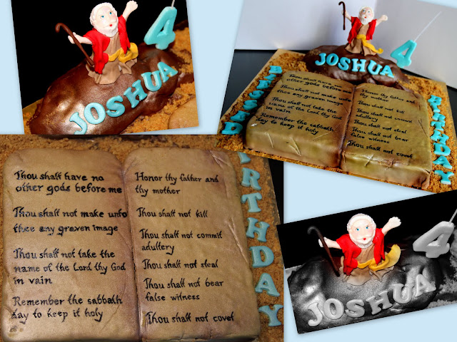AiMummy: Moses and 10-Commandments Tablet cake