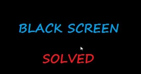 windows 7 black screen error solution ~ pctips