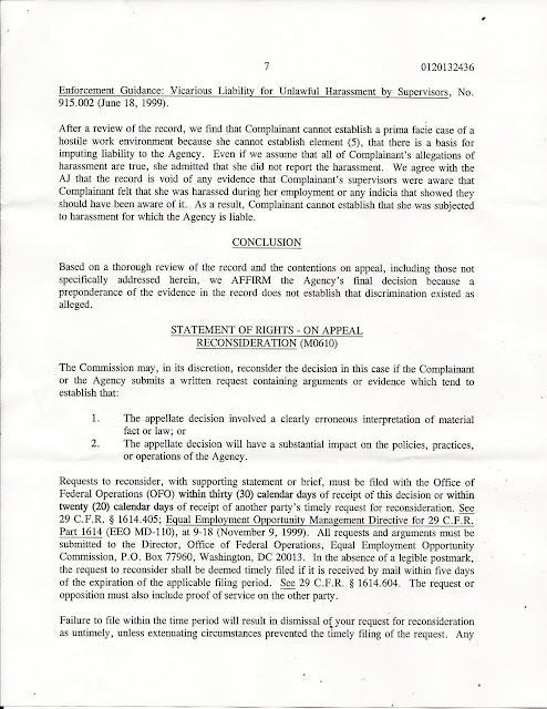EEOC case: EEOC OFO Appeal decision