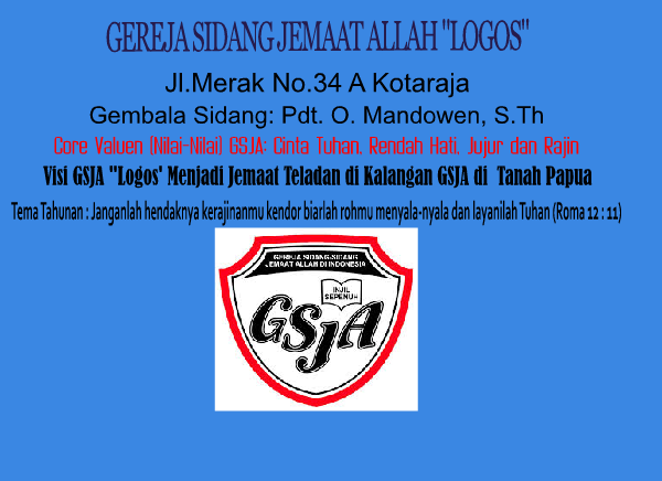 Info Gereja Sidang Jemaat Allah Logos Jayapura - GEREJA SIDANG JEMAAT ...