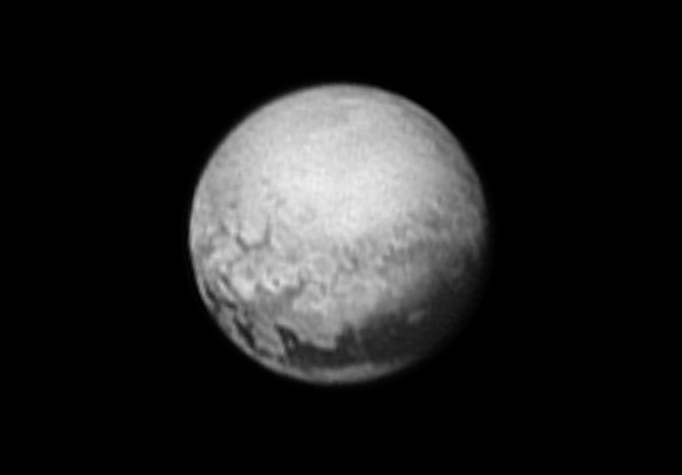 Pluto Geology being revealed with 17 mile per pixel resolution ...