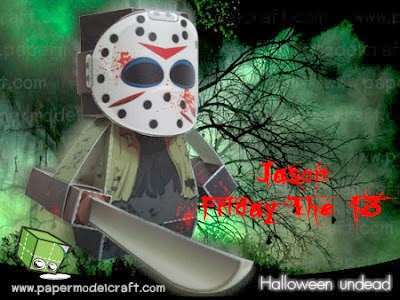 Paper Toy - Friday the 13th Jason Voorhees - Papercraft4u | Free ...