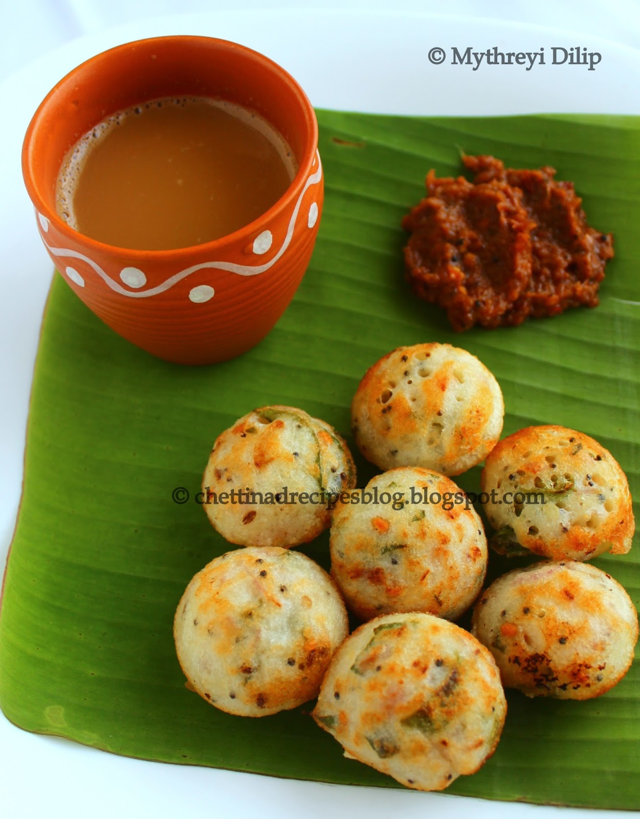 Chettinad Kuzhi Paniyaram Recipe - Kara Kuzhi Paniyaram - Chettinad Recipes