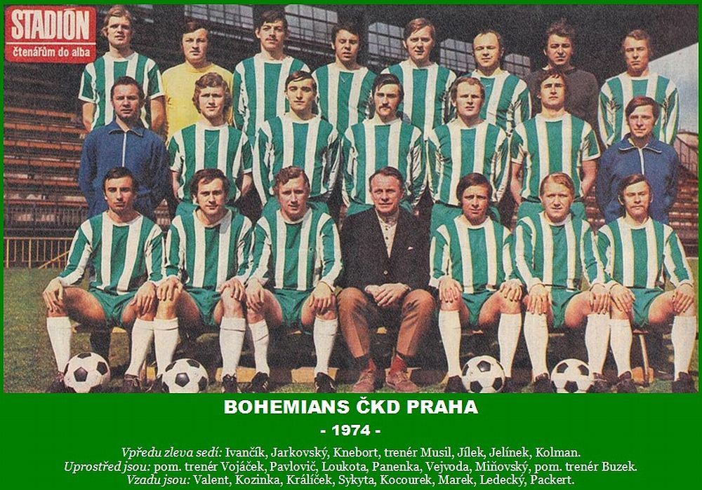 Botões para Sempre: Bohemians Praha 1905 - 1974-75