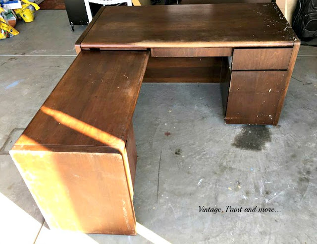 Recycling a Thrifted Desk | Vintage, Paint and more...
