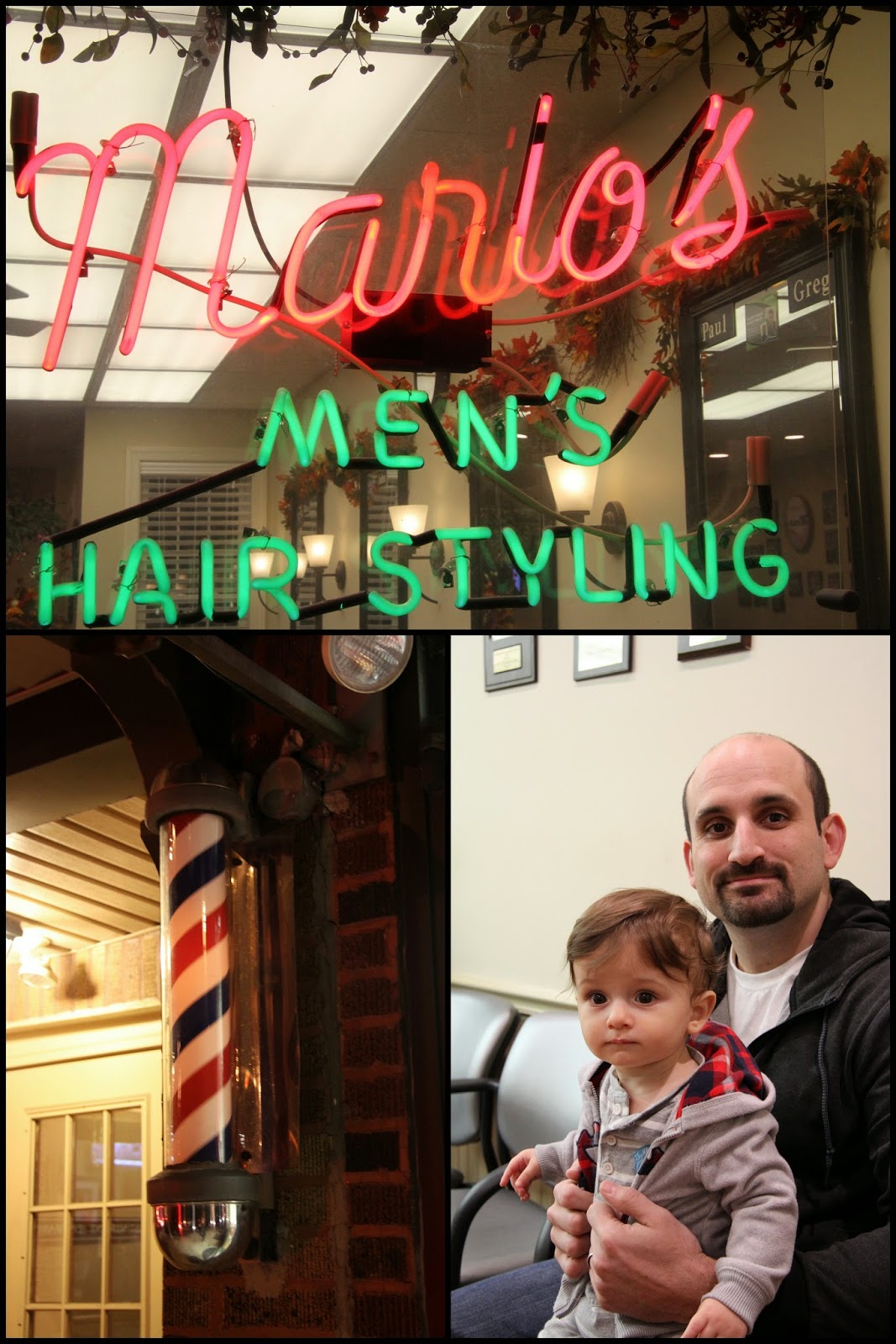 la famiglia: A visit to the barber shop - Mario's 1st haircut!