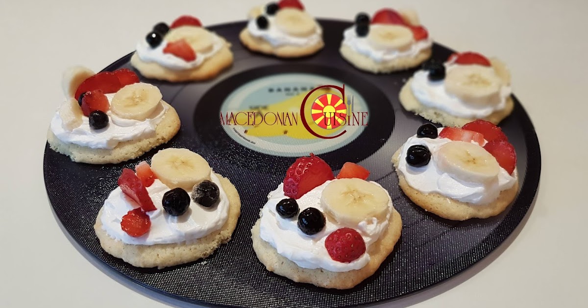 FRUIT PIZZA COOKIES ~ Macedonian Cuisine