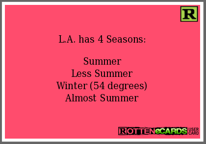 Tuesday Rottenecards