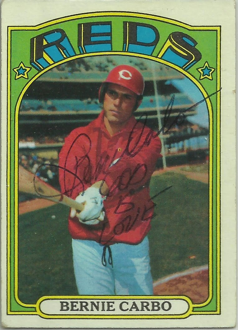 Cincinnati Reds Baseball Card Collector: TTM: Bernie Carbo