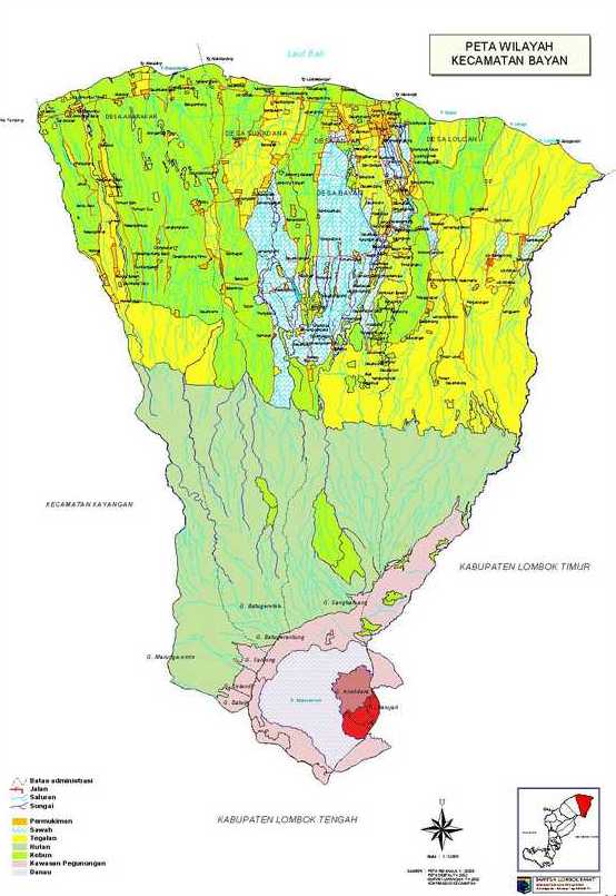 DAFTAR NAMA DESA & DUSUN DI KECAMATAN BAYAN KAB. LOMBOK UTARA | Kecarat