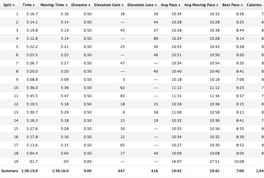 Working Out and Eating In: 10 Miler Training: Week 8