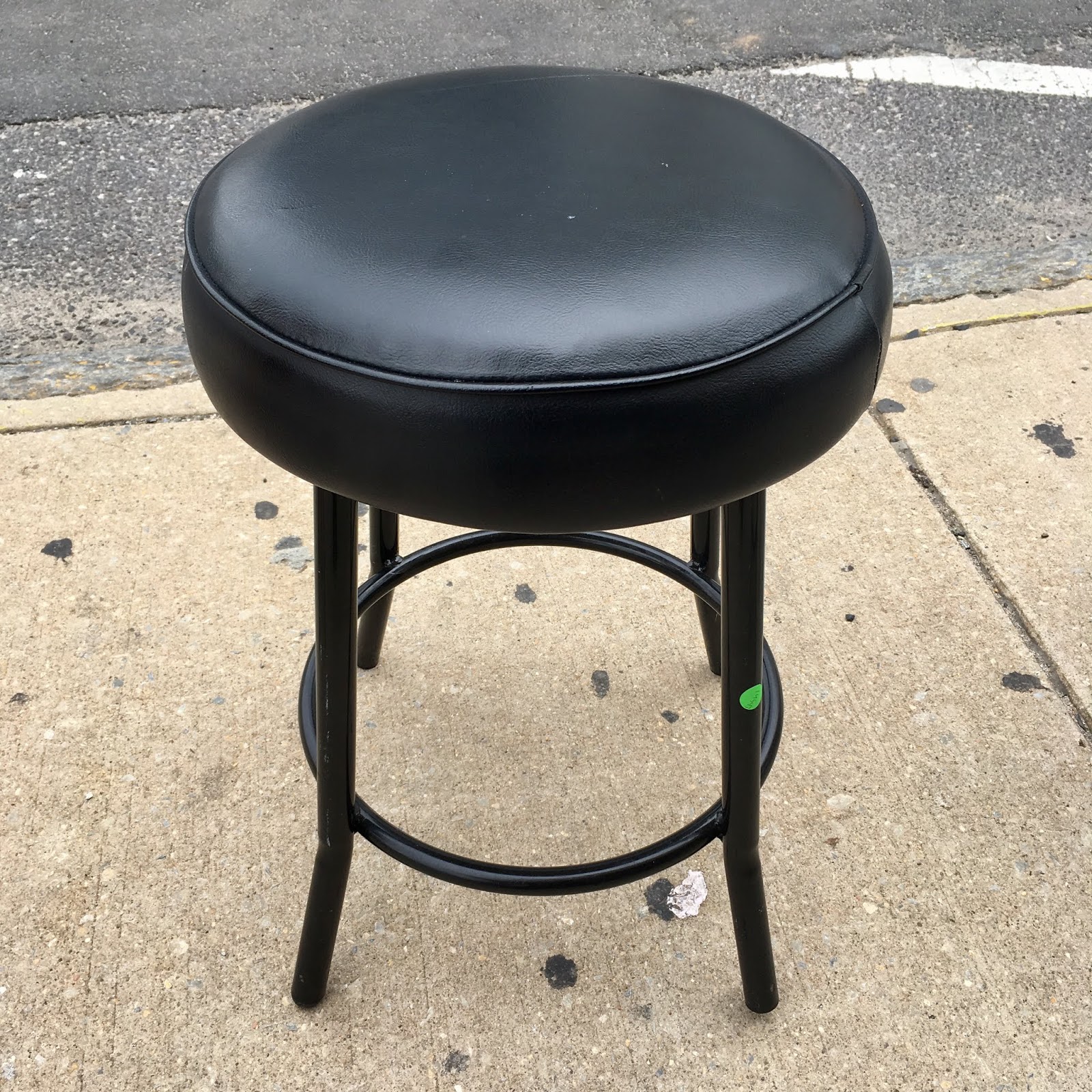 Uhuru Furniture & Collectibles: Pair of Short Black Stools (Medium ...
