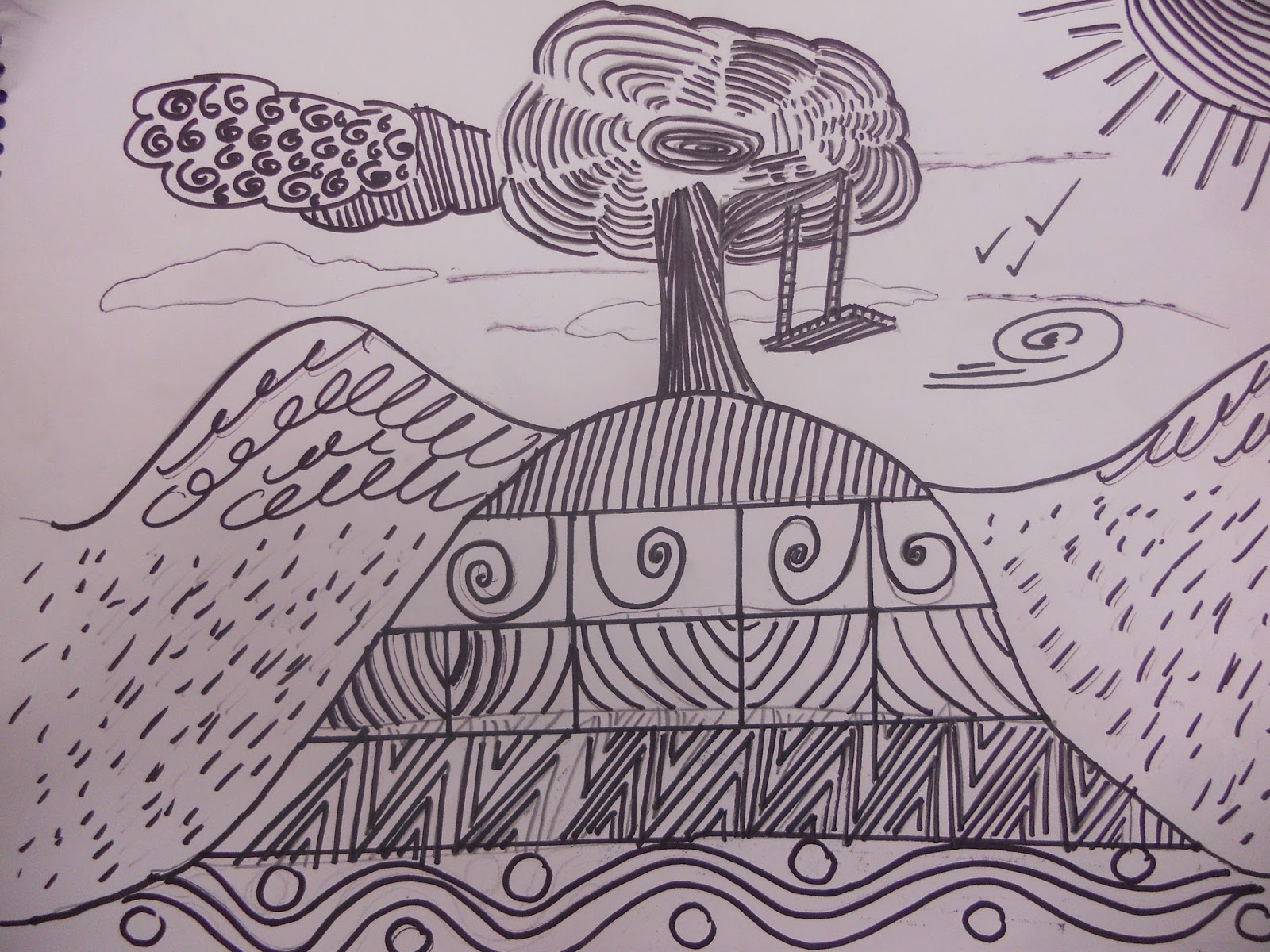 DIBUJO II ENP: RETO 8 RITMOS LINEALES