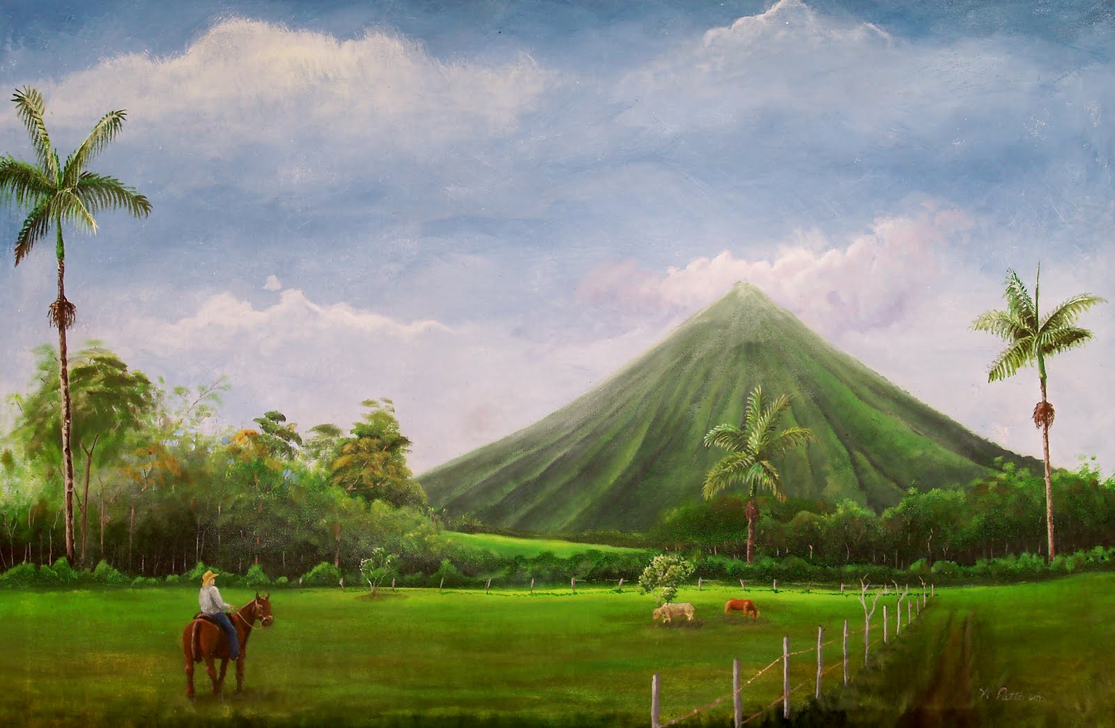 Jungle and Rainforest Art of Costa Rica: "Arenal Volcano in Paint and ...