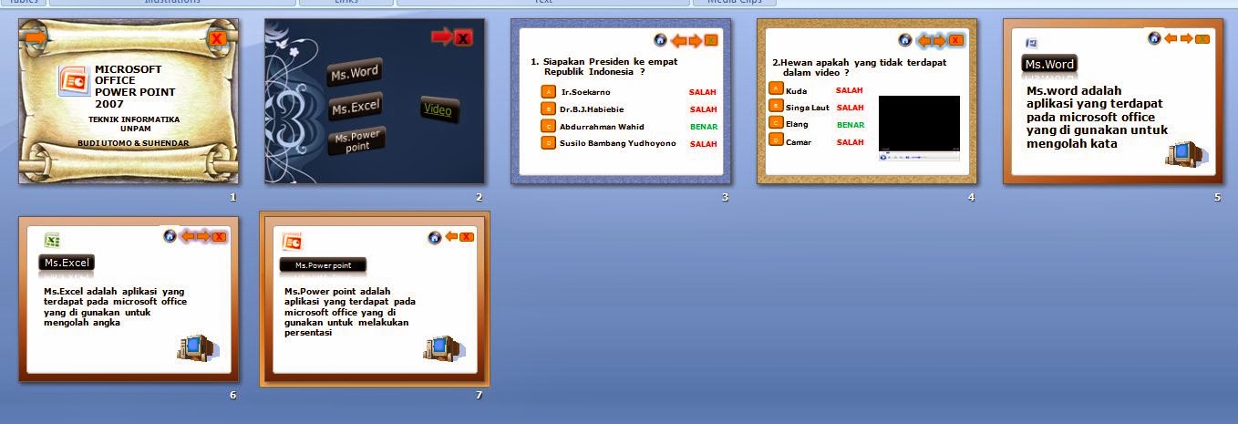 Cara Membuat Tombol Back Next Dan Home Dan Close Dengan Hyperlink Dan ...