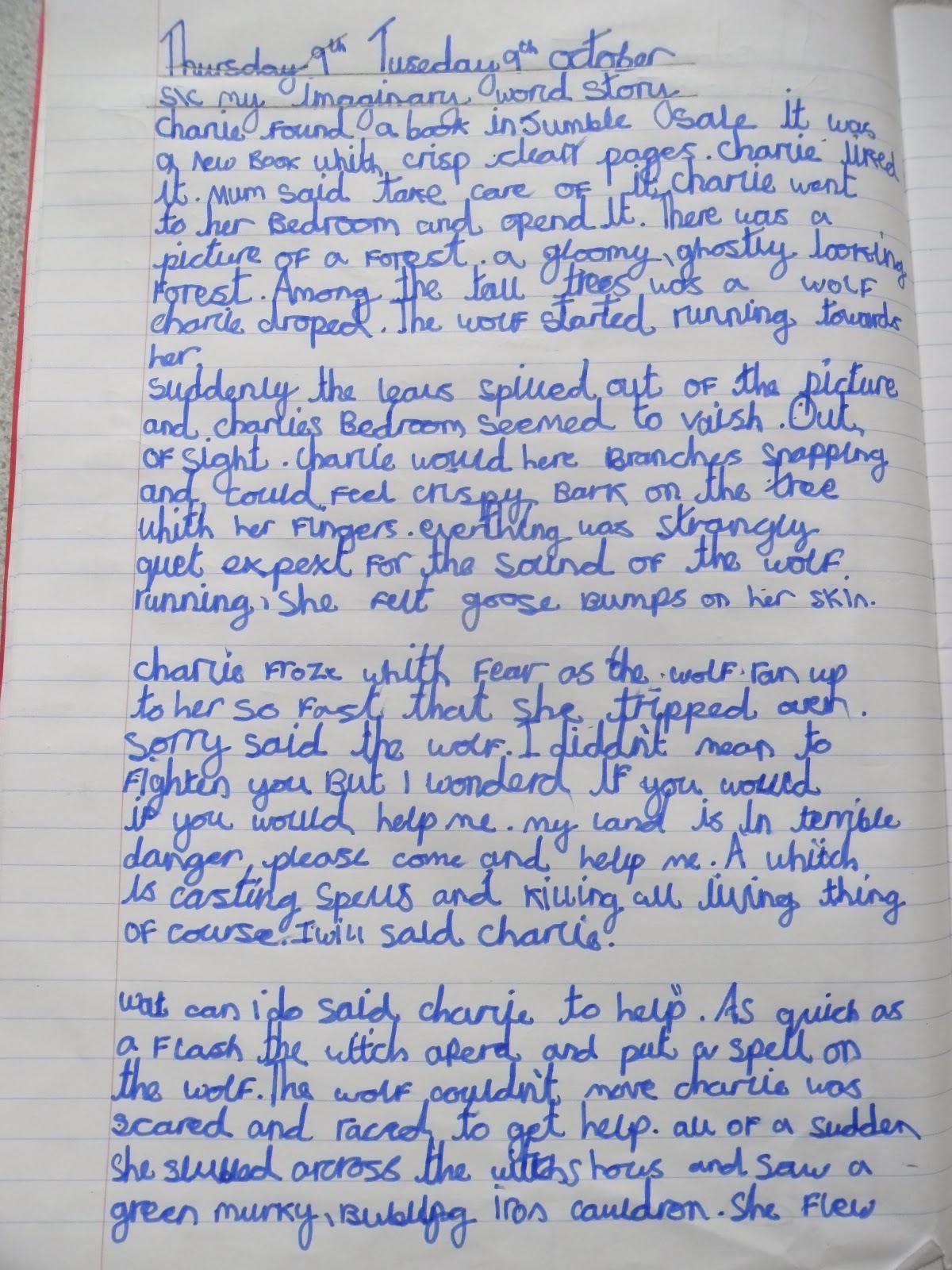 Welcome to the Poplar Class blog!: Ben's Imaginary World Story