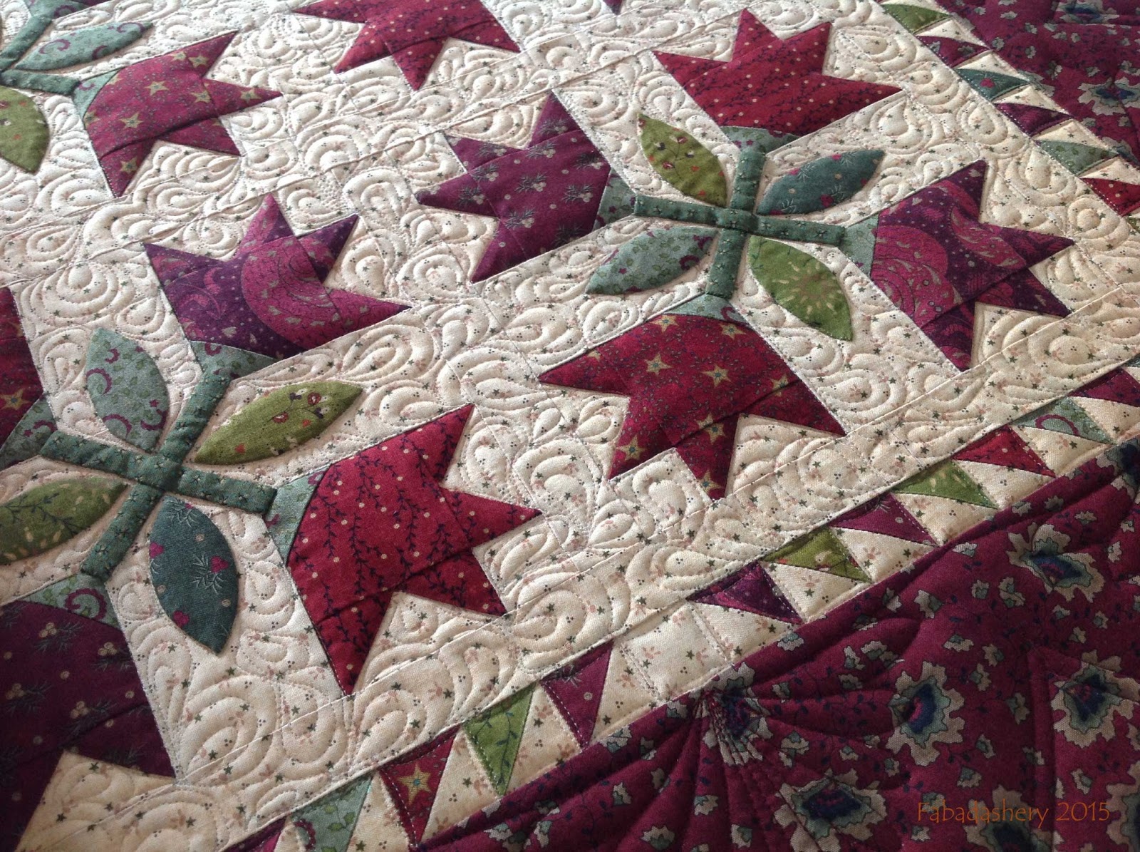 Fabadashery Longarm Quilting: 'Idaho Lily' Kim Diehl Simple Whatnot ...