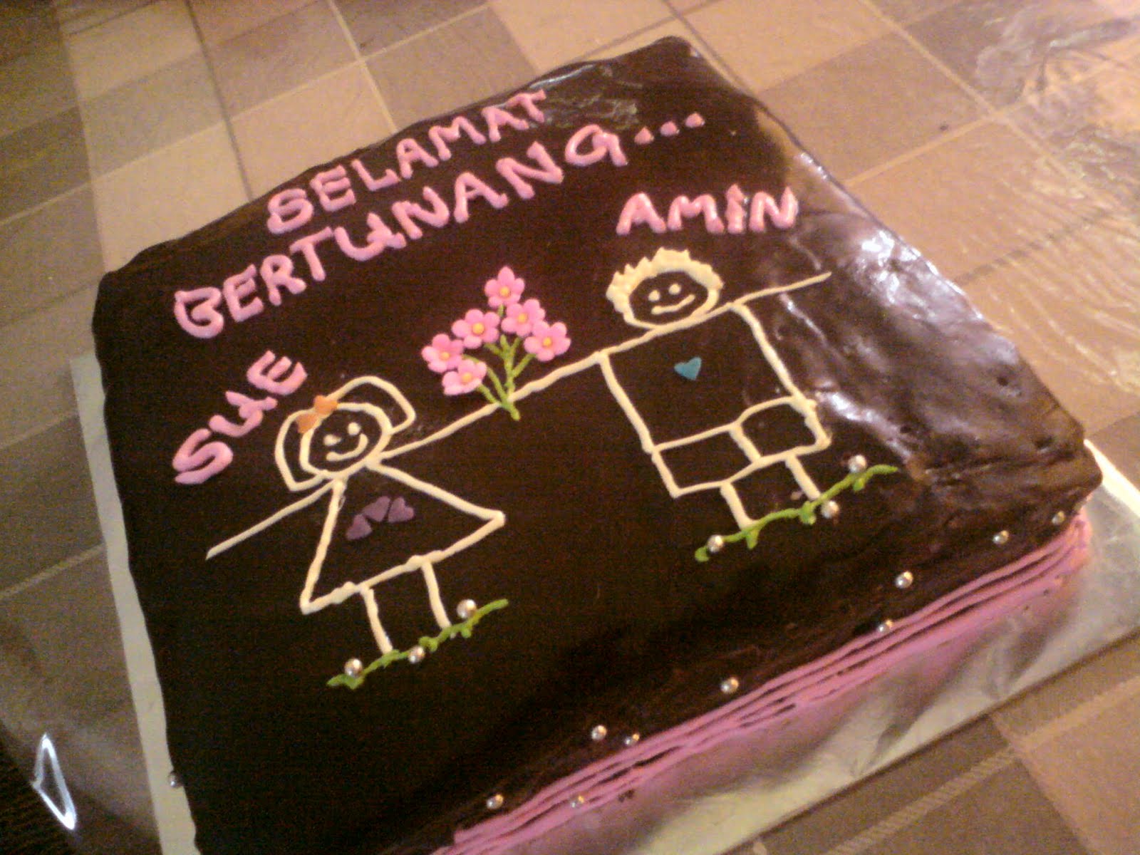 Dalia Homemade Bakery: kek bertunang/ engagement cake ^^V