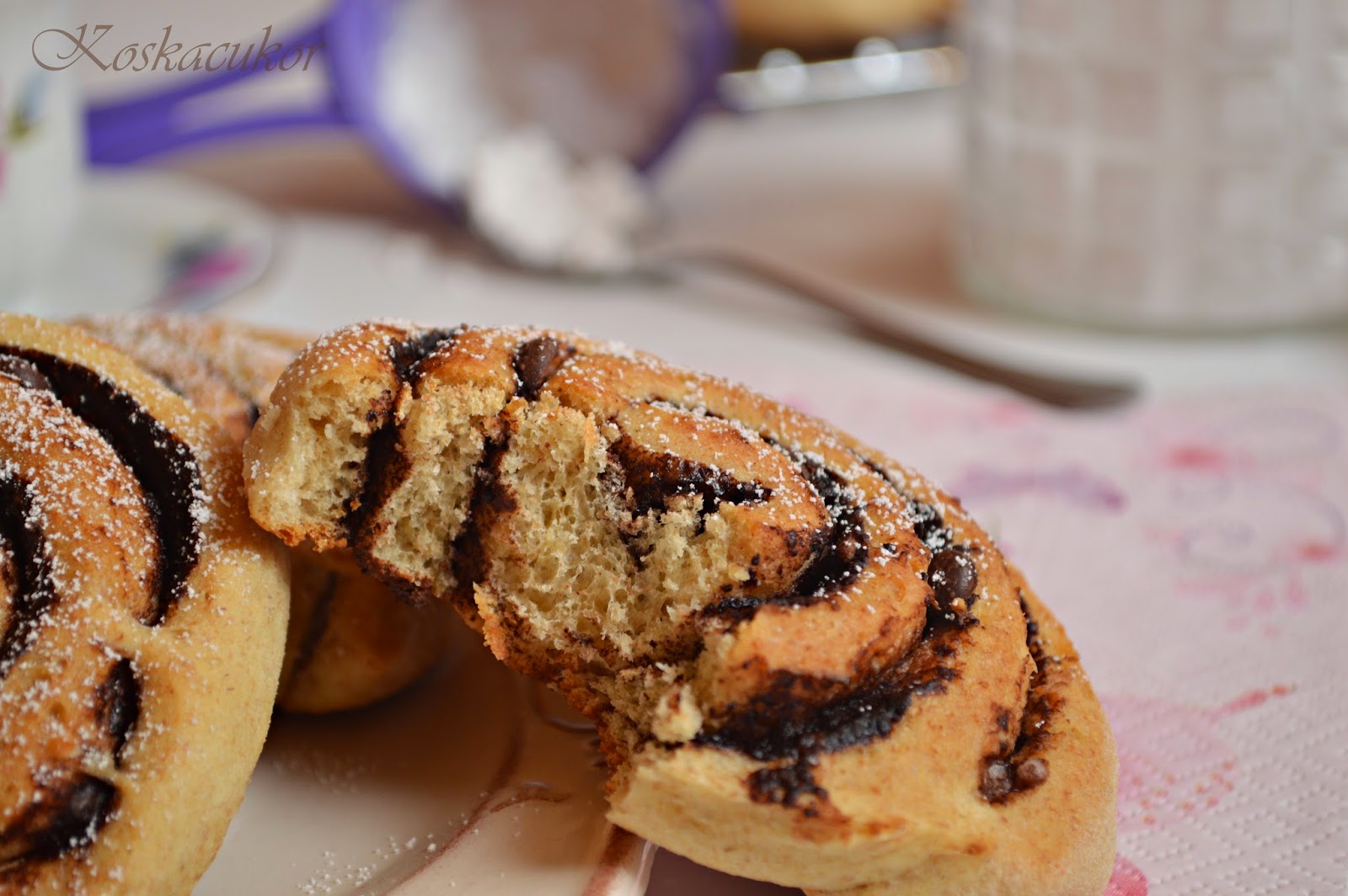 Koskacukor: Kakaós-csokis csiga