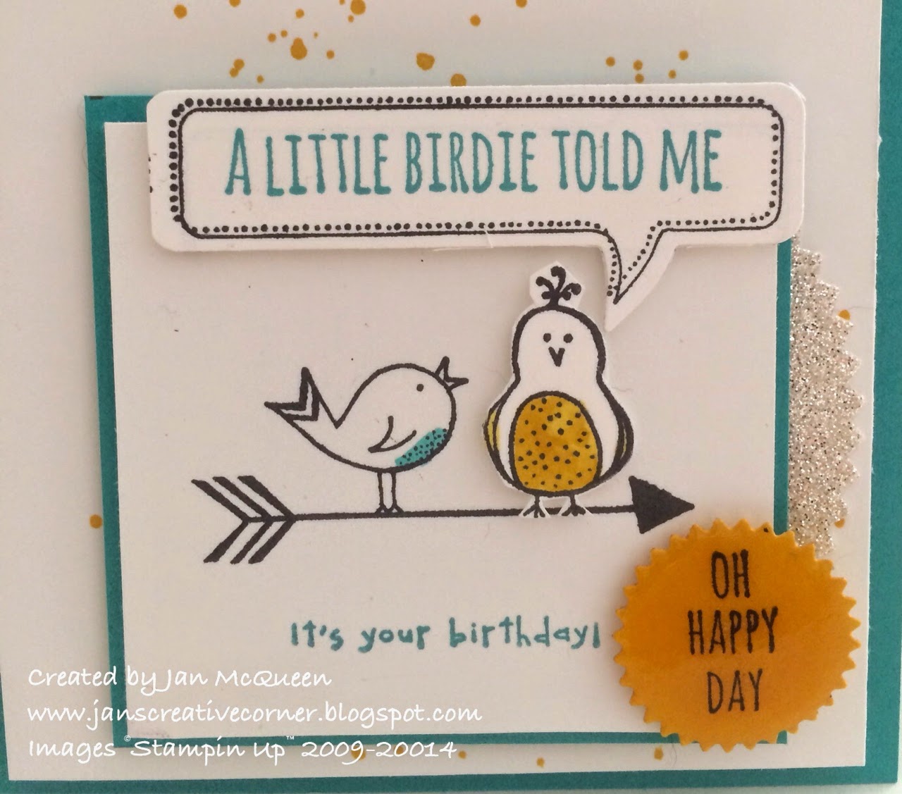 Jan's Creative Corner: Happy Birdie for the Paper Craft Crew