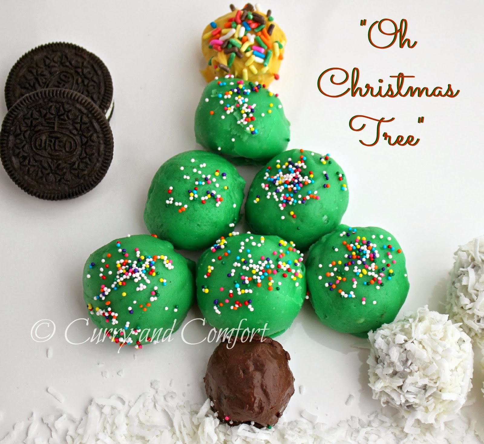 Kitchen Simmer: Oreo Cookie Ball Christmas Tree and Snowballs # ...