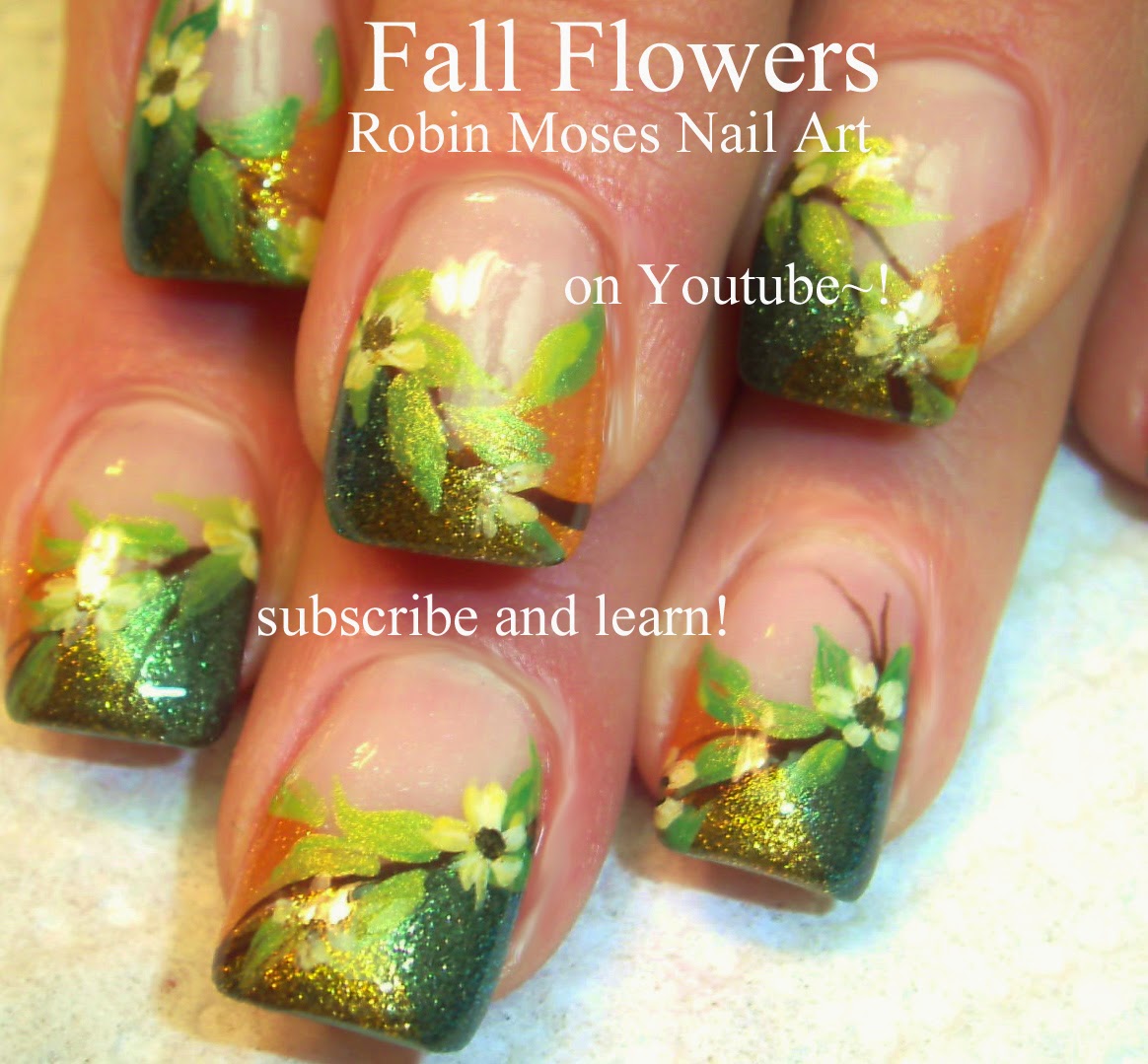 Nail Art by Robin Moses: "fall nails" "easy fall nails" "easy fall ...